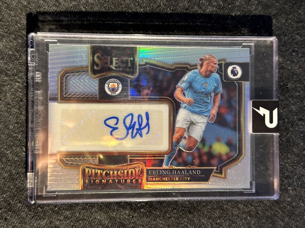 ERLING HAALAND PITCHSIDE SIGNATURE PANINI SELECT PREM. (Neu (gemäss ...