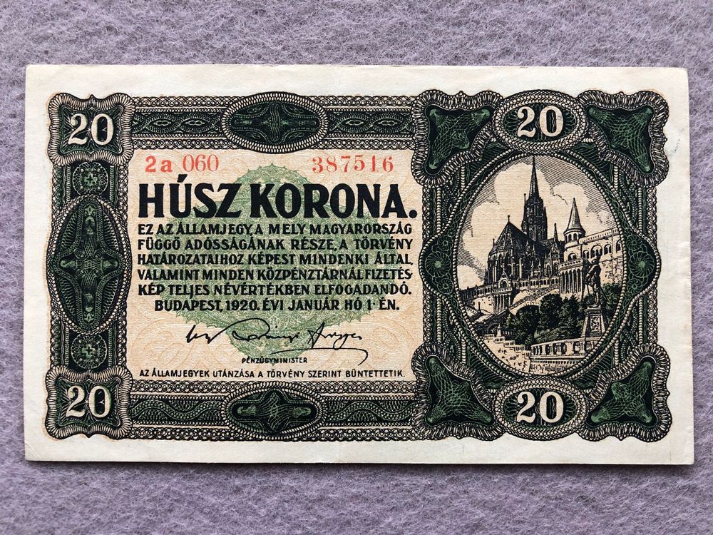 Budapest 1920 - Ungarn - 20 Korona (Gebraucht) in Pfäffikon SZ für CHF 16 – mit Lieferung auf ...
