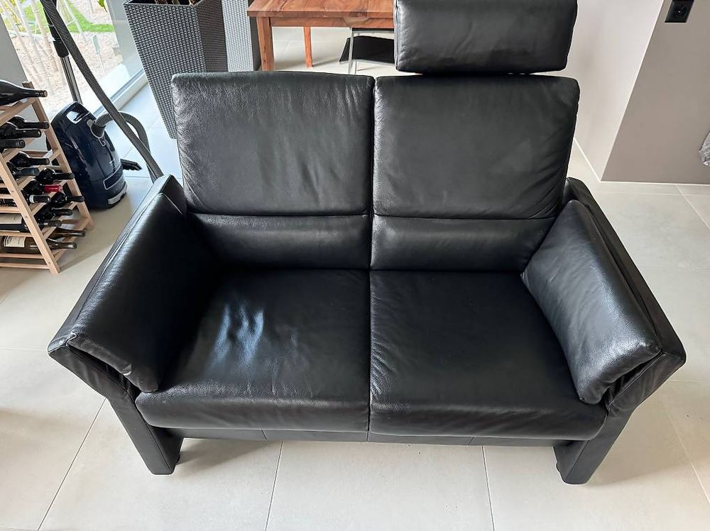 Echtleder Sofa (2-Sitzer) | Made in Switzerland (Gebraucht) in Root für CHF 180 – nur Abholung ...