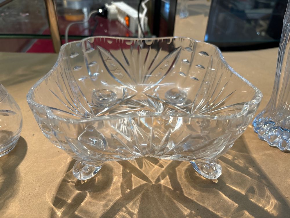 Kristall Schale und 2 Blumen Vase | Kaufen auf Ricardo