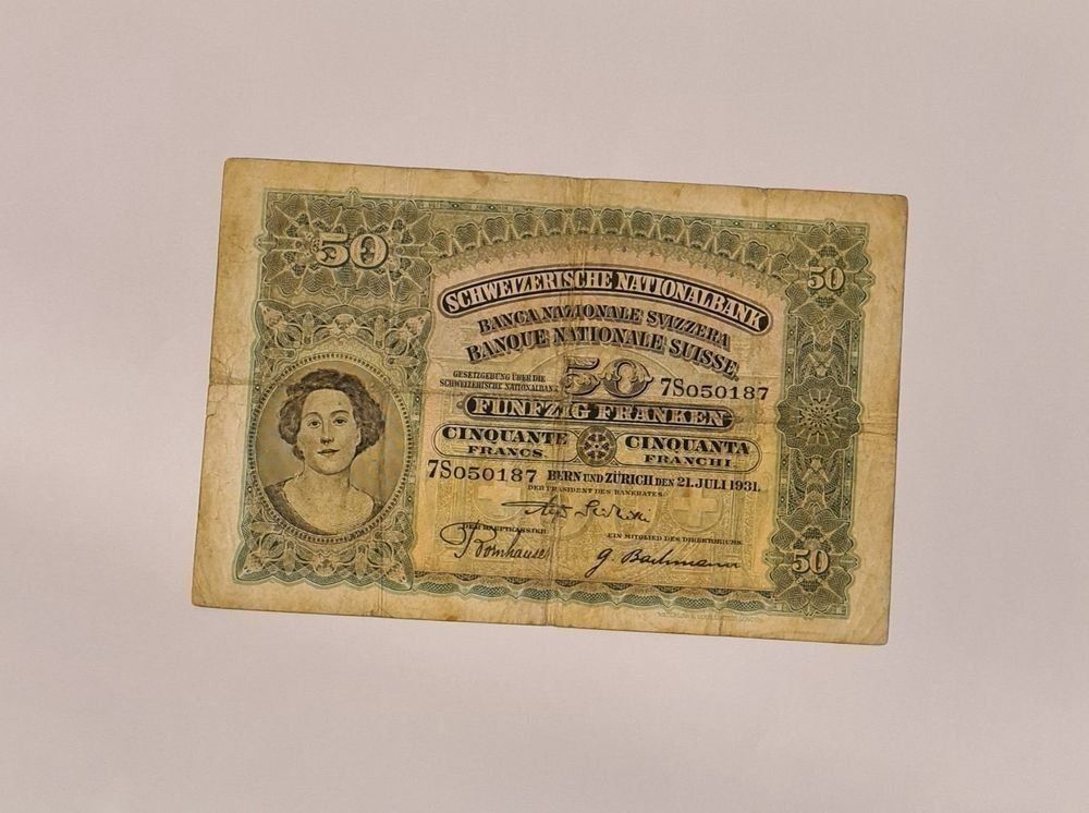 Selten CH Note 50Fr. 1931 | Kaufen auf Ricardo