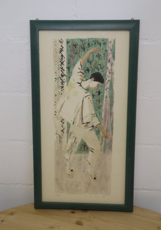 Hermann Alfred Sigg (1924), Lithographie Pantomime, signiert (Gebraucht ...