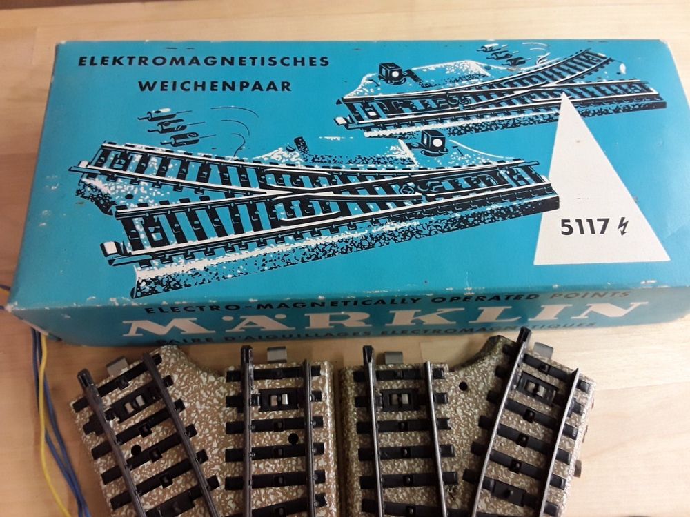 Märklin _ elektro magnetisches Weichenpaar _ 5117 _ Spur H0 | Kaufen ...