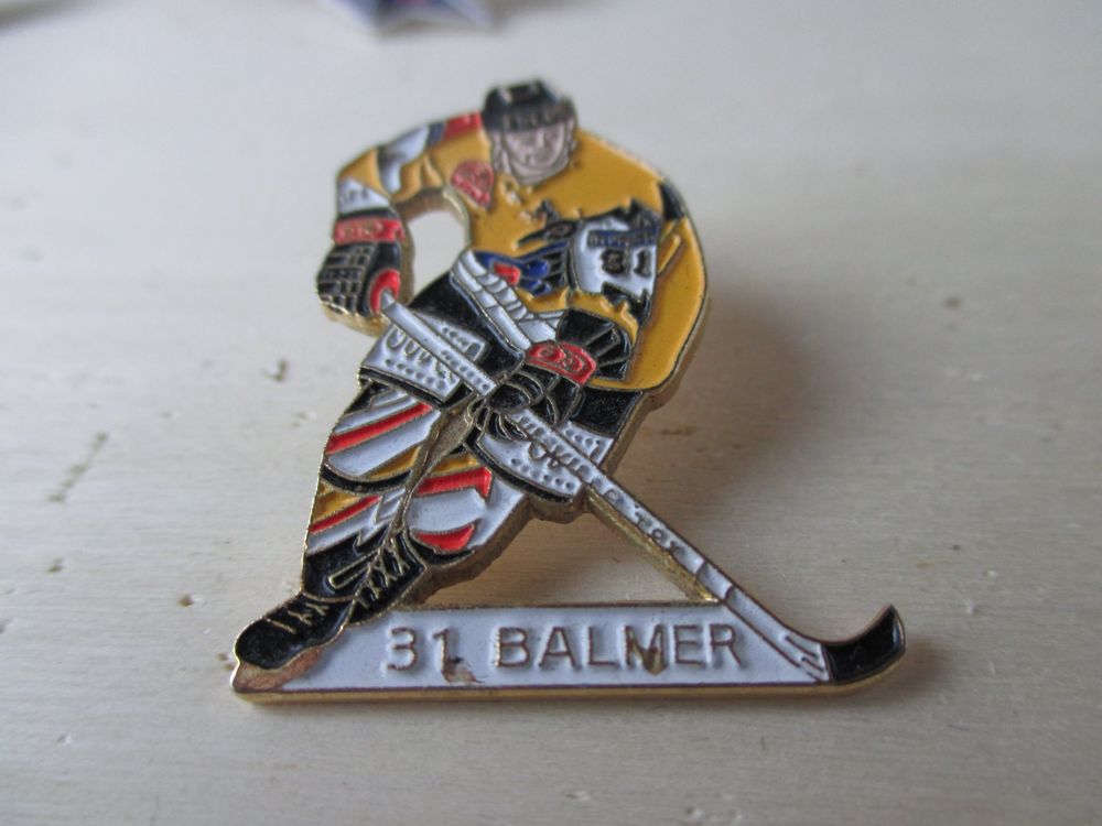 Samuel Balmer HCD Davos oder Fribourg Hockey Eishockey Pin (Neu (gemäss ...