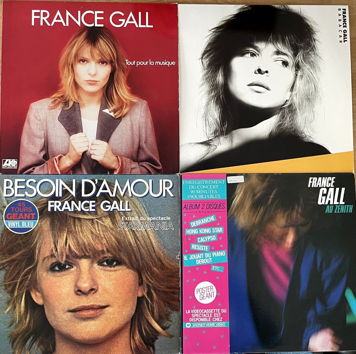 France Gall - 5 LP's + Poster + Vinyle bleu - Superbe état (Gebraucht ...