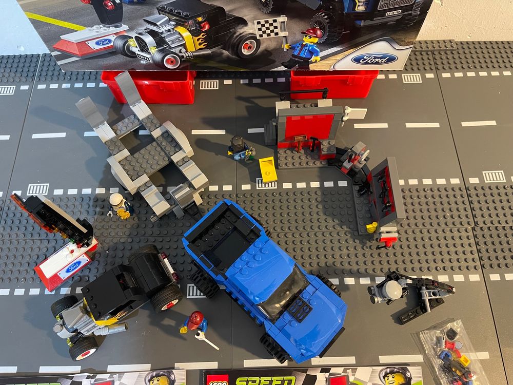 Lego 75875 Speed Champions Ford F-150 Raptor & Hot Rod (Gebraucht) in ...