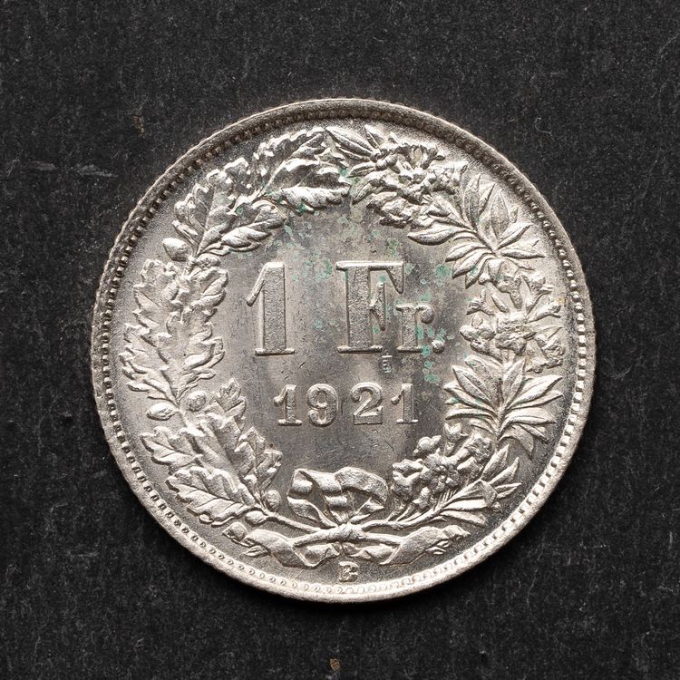 Silbermünze 1 Franken Helvetia 1921 Schweiz Swiss Franc M... | Kaufen auf Ricardo