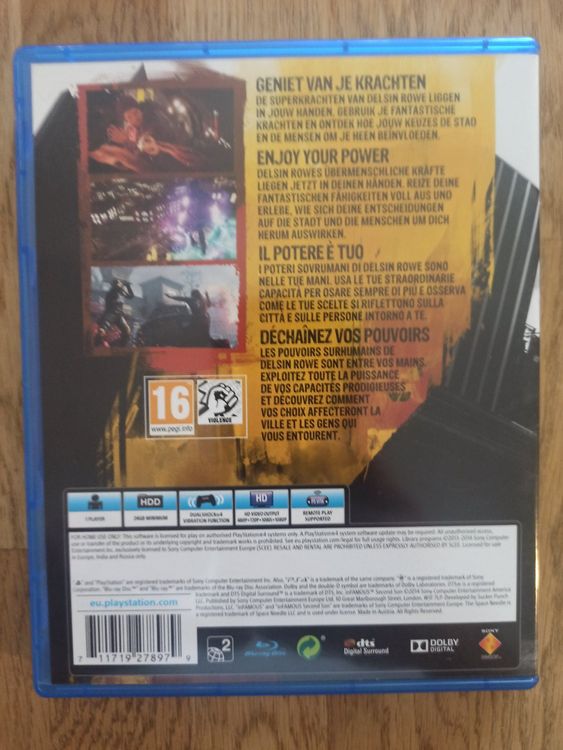 InFamous Second Son PS4 / PS5 📀🎮📀 (Gebraucht) in Oberweningen für CHF 5 ...