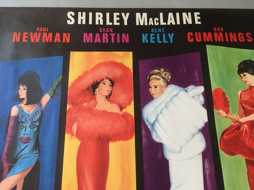 🟡 ORIGINAL Plakat POSTER 60er Jahre - Shirley MacLaine 1964 (Gebraucht ...