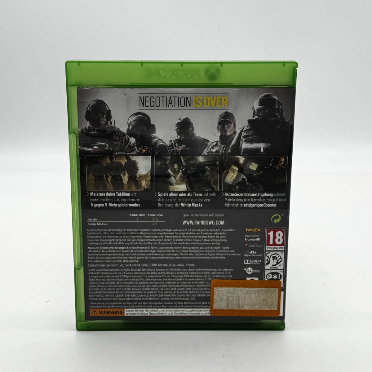 Tom Clancy’s Rainbow Six: Siege (Xbox One) | Komplett (Gebraucht) in ...