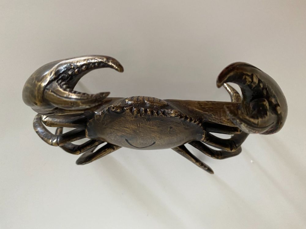 Bronze, Grosse Krabbe sehr detaillreich Nr. 5 (Neu (gemäss Beschreibung ...