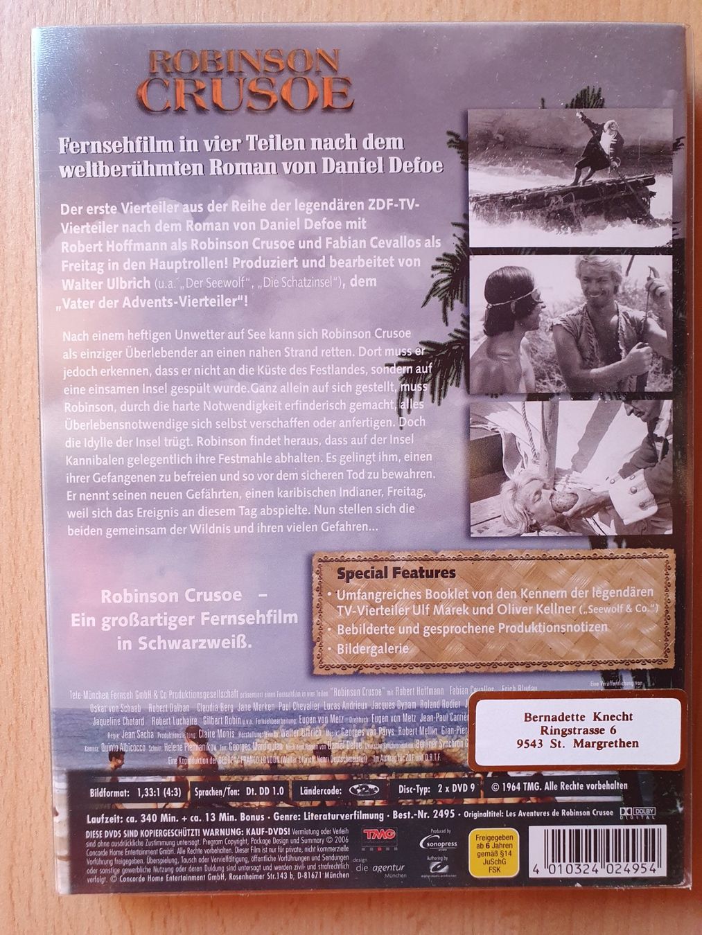 DVD Robinson Crusoe (1964) - Die legendären Vierteiler (Gebraucht) in ...