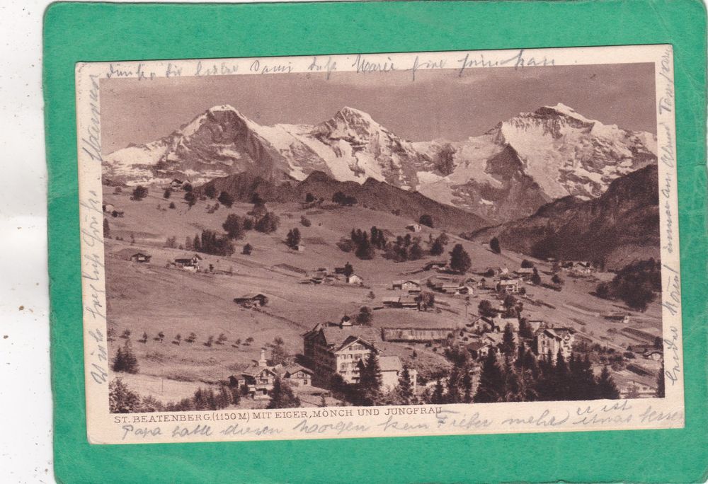 St. Beatenberg mit Eiger Mönch und Jungfrau 1921 | Kaufen auf Ricardo