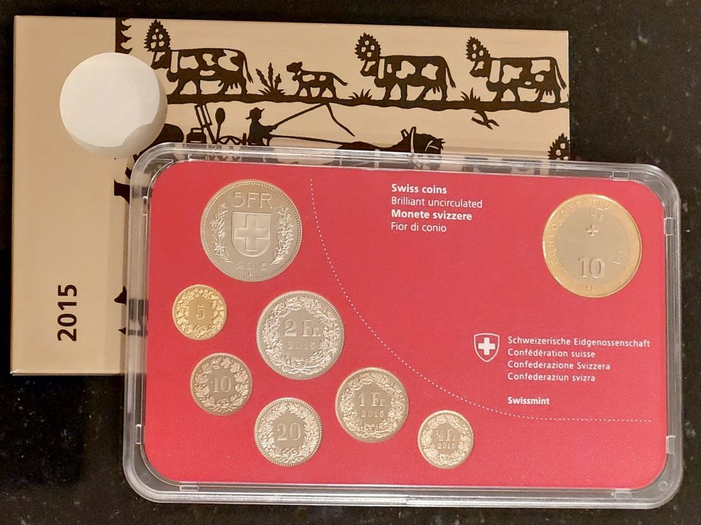 CH - Münzsatz 2015 stgl (Neu (gemäss Beschreibung)) in Arch für CHF 45 – mit Lieferung auf ...