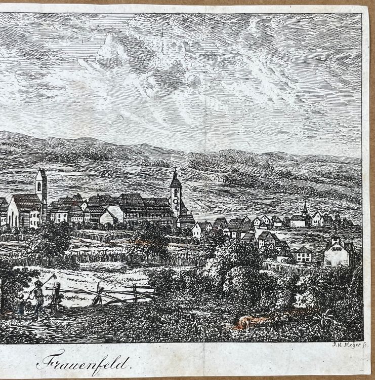 Antiker Kupferstich von Frauenfeld | Kaufen auf Ricardo
