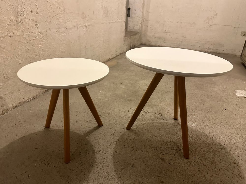 2 Satz Tische Rund Holz (Gebraucht) in wallisellen für CHF 31 – nur ...