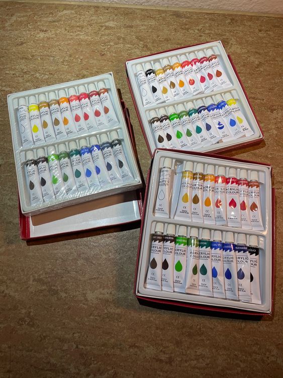 3 Acrylfarben Set, Malen, Zeichnen, Farben, Acrylic (Neu (gemäss Beschreibung)) in Signau für ...