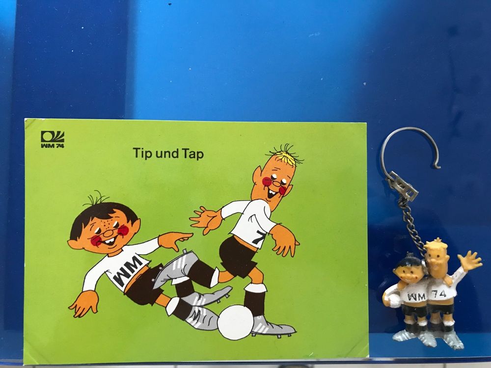 FUSSBALL WM 1974 in Deutschland, TIP und TAP Anhänger+ KARTE | Kaufen ...