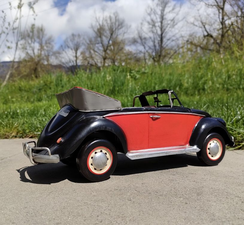 (KOPIE) VW Käfer Cabrio Black & Red aus Blech (Neu (gemäss Beschreibung ...