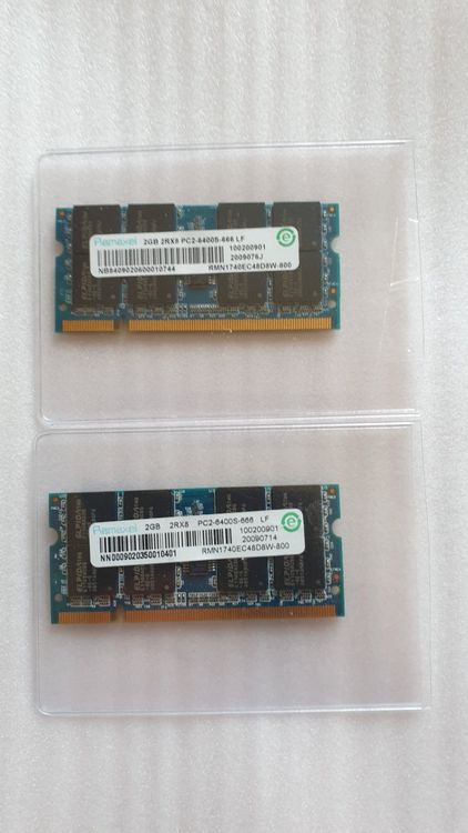 2x2GB DDR 2R8 RAM PC2-6400S-666 LF notebook | Kaufen auf Ricardo