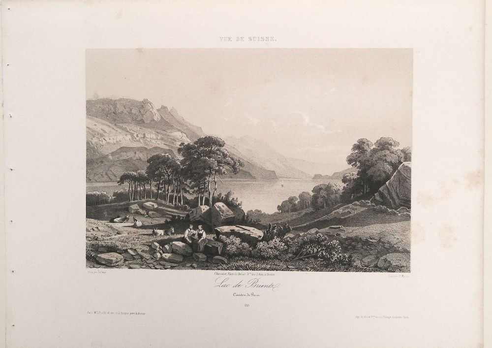 Brienzersee Tonlithographie von Calame (Gebraucht) in Rafz für CHF 58 ...