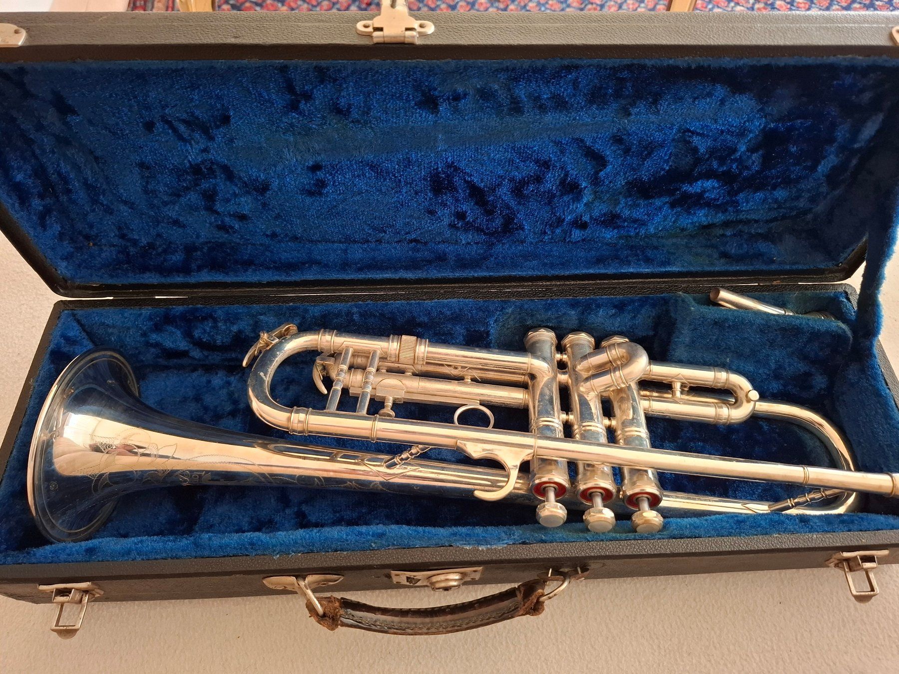 Cornet mit Koffer versilbert Gravur "J. K." "Toneking" "B... (Gebraucht ...