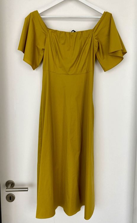 Robe midi ZARA, XS, jaune moutarde | Kaufen auf Ricardo