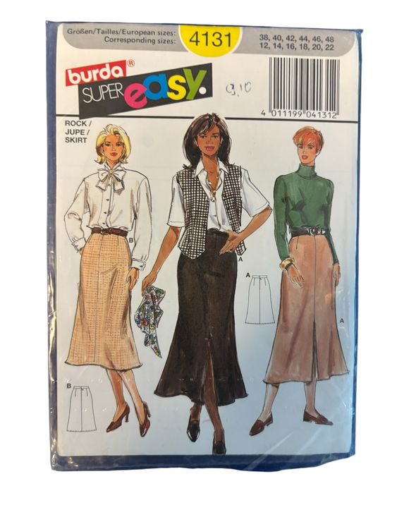 Patron couture jupe Burda Super Easy 4131 T 36-48 Neuf | Kaufen auf Ricardo