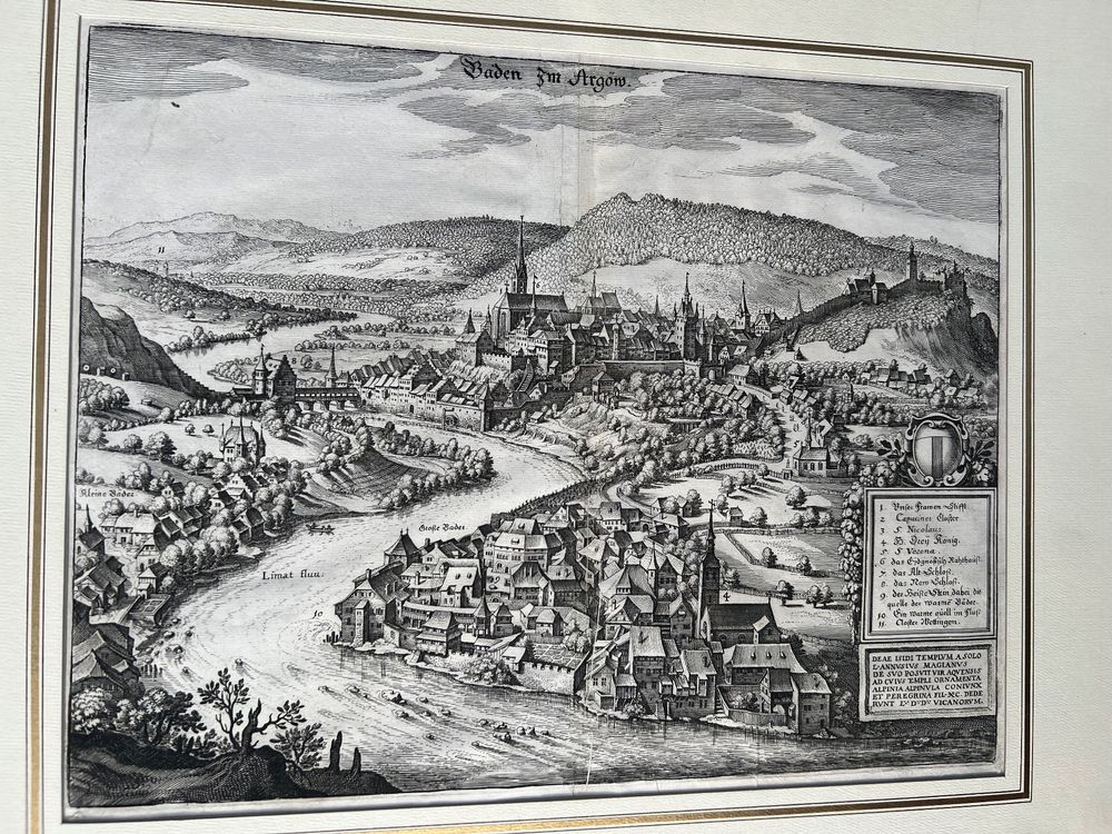 original Merian Stich von Baden 1. Hälfte 17.Jh. | Kaufen auf Ricardo