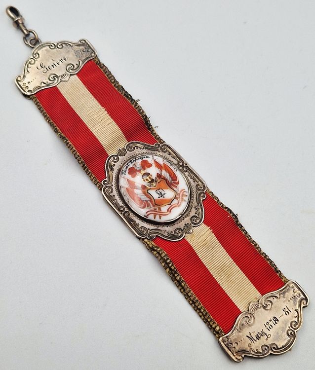 Insigne rare Zofingue Genève Suisse 1879-1881 – A.Claparède (D'occasion ...