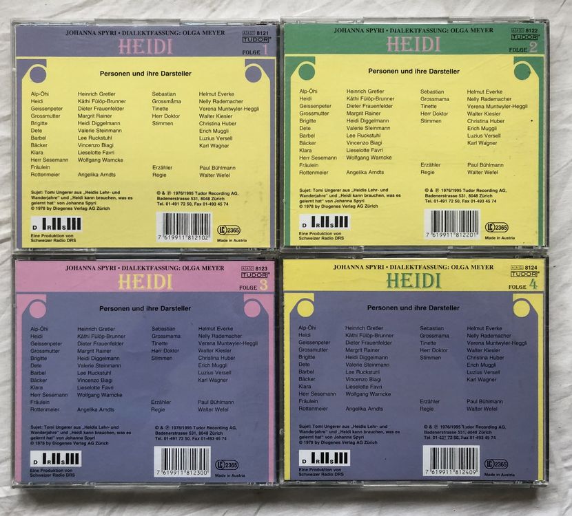HEIDI - Folge 1/2/3/4 - Dialekt - Hörspiel - CDs (Gebraucht) in ...