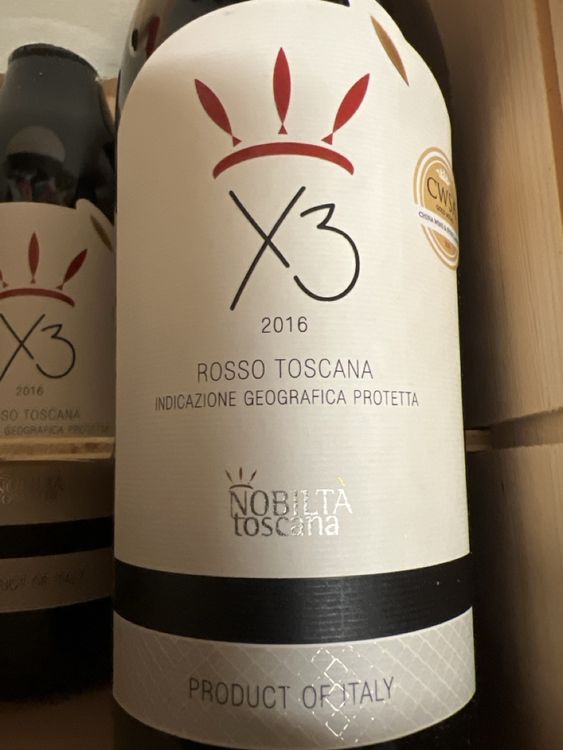 5 Fl. Nobilta Toscana X3 Rosso 2016, Italienischer Rotwein(d (Neu und ...