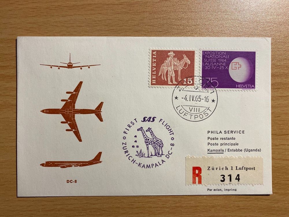 SAS EF Zürich-Kampala 1965 (Gebraucht) in oberrüti für CHF 1 – mit ...
