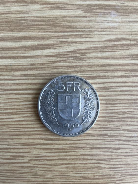 5 Franken Münze 1950 Silber | Kaufen auf Ricardo