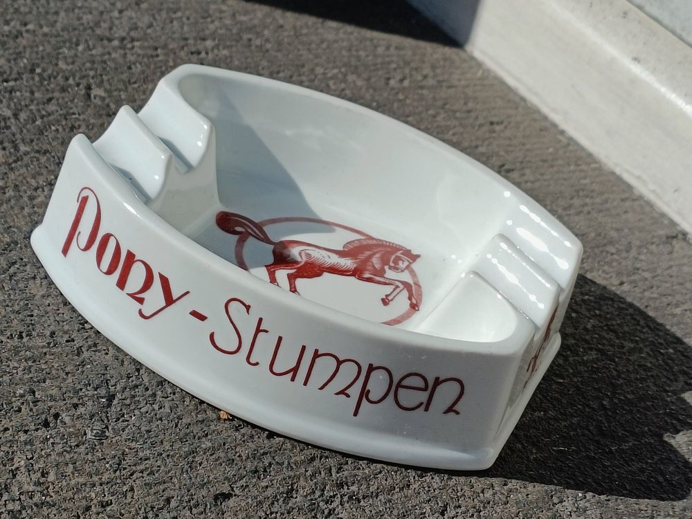 Werbe Aschenbecher / Burger - Pony Stumpen / 1933 (Gebraucht) in Brugg ...