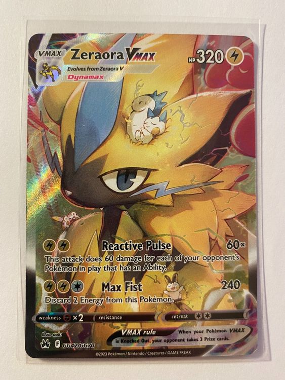Pokemon Zeraora VMax GG42/GG70 Crown Zenith EN | Kaufen auf Ricardo