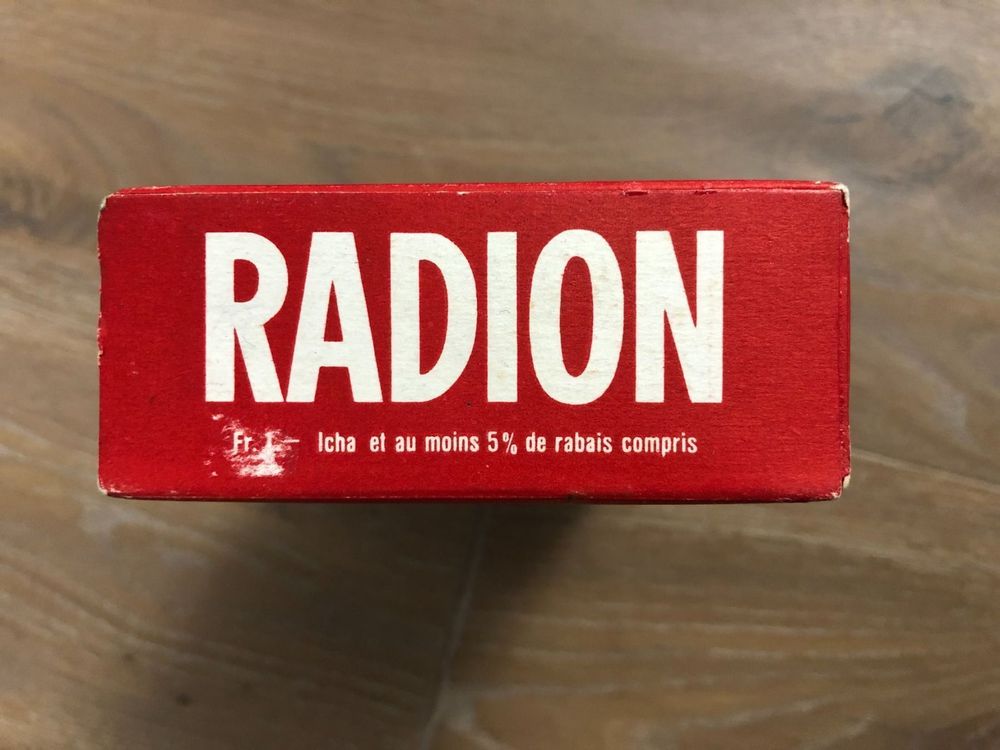alte, volle Packung "RADION" Waschmittel Vintage 70er-Jahre (Gebraucht ...