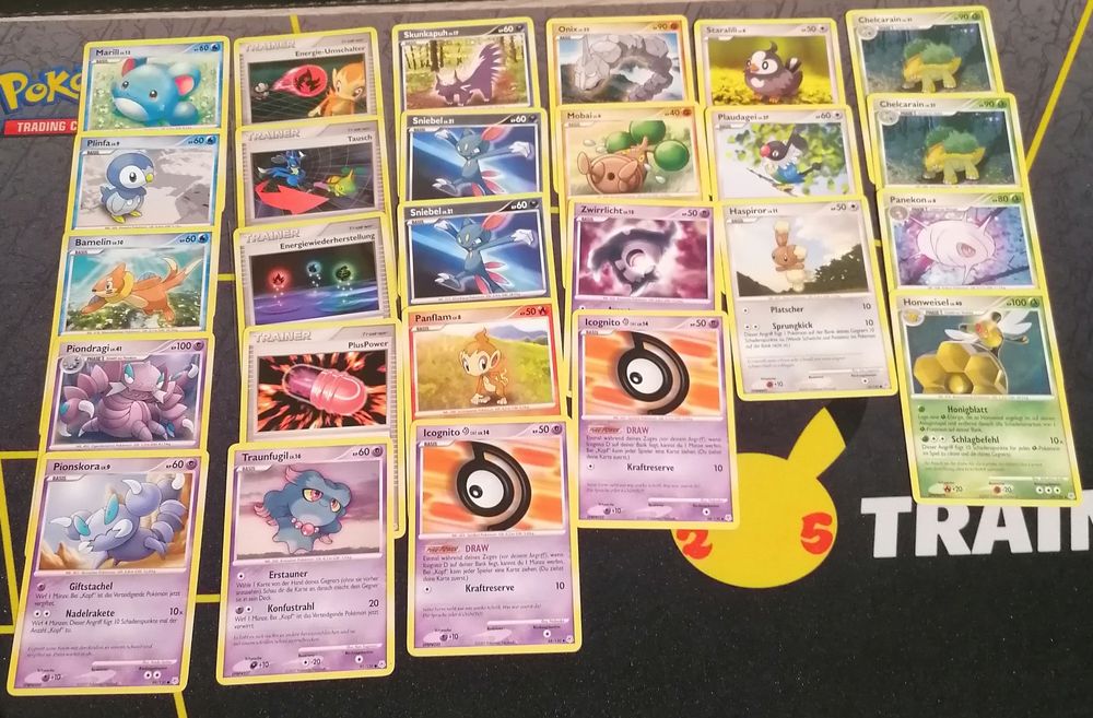 26x DIAMOND PEARL ERA POKEMON KARTEN SAMMLUNG / LOT (Gebraucht) in ...