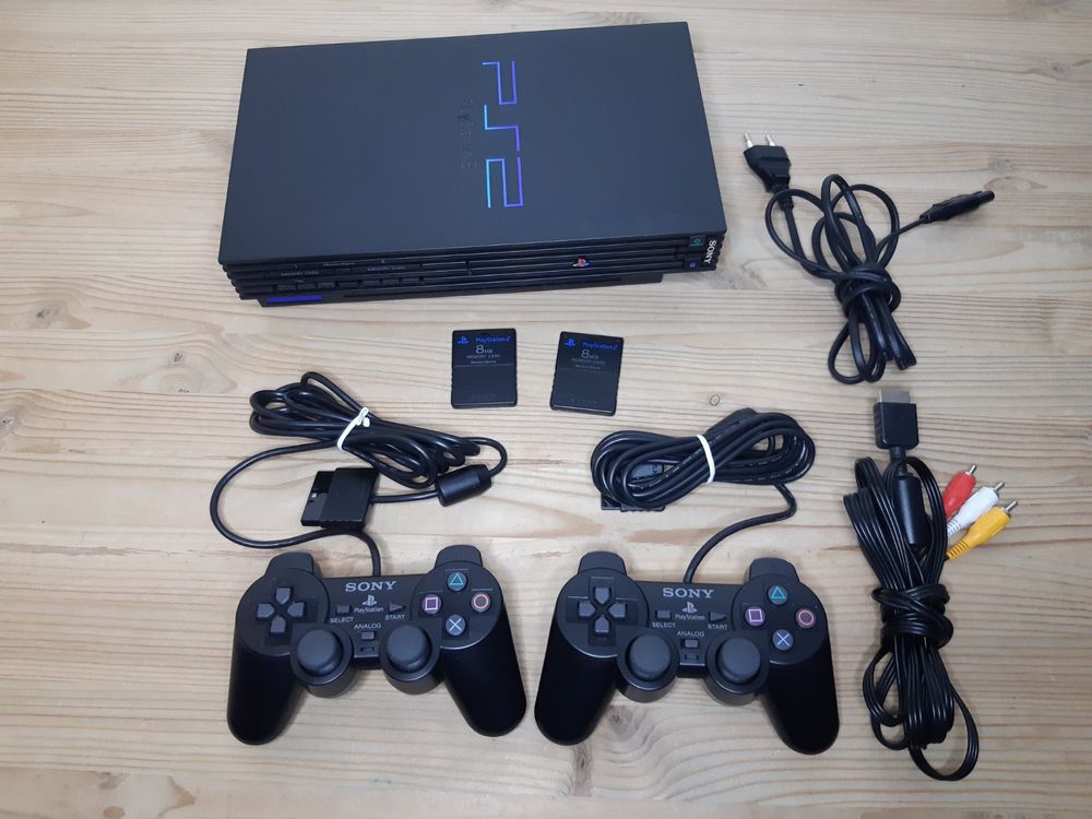 SONY Playstation 2 PS2 Set mit 2 Controller guter Zustand (Gebraucht ...