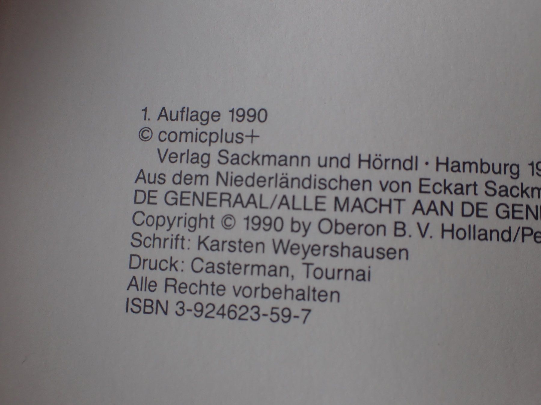 3 comicplus+ DER GENERAL Comic Alben Nummer 1 - 3 (Gebraucht) in ...