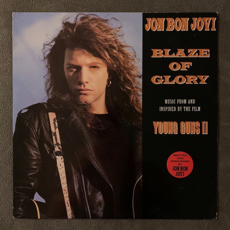 JON BON JOVI “Blaze Of Glory” 12“ SINGLE JEFF BECK RAR (Gebraucht) in ...