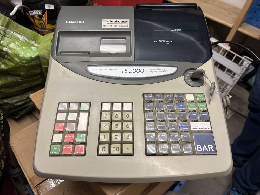 Registrierkasse Casio TE-2000 (Gebraucht) in Kerns für CHF 35 – mit Lieferung auf Ricardo kaufen