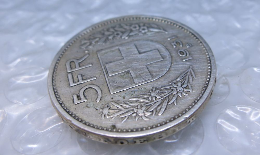 TOP ABART: Fünf Franken 1931 Silber 13 Sterne über Kopf | Kaufen auf Ricardo