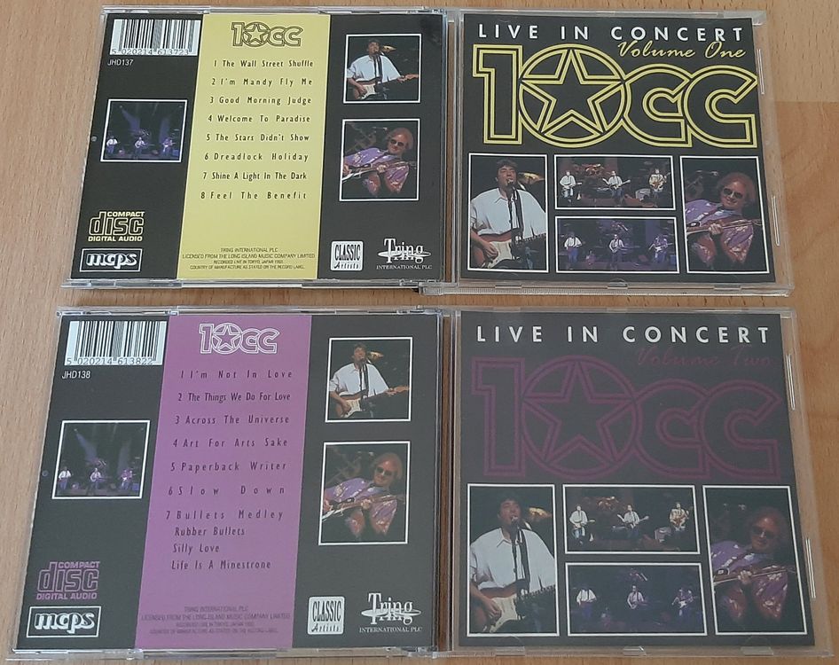 10cc Live in Concert Vol 1+2 2CD Wall Street Shuffle | Kaufen auf Ricardo