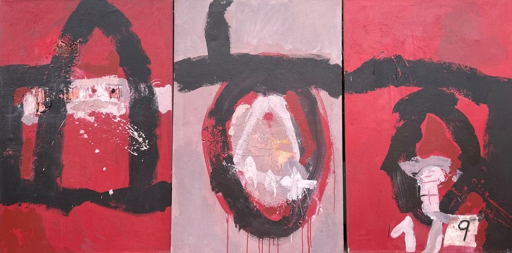 Celia Caturelli (1953) grosses Gemälde Dyptichon | Kaufen auf Ricardo