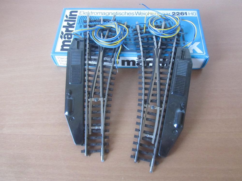 MäRklin HO 2261 Weichenpaar K-Gleis / Paire aiguillages OVP | Kaufen auf Ricardo