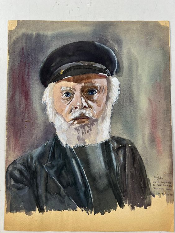 Aquarell Kapitän Walter Fitzgerald, Unikat | Kaufen auf Ricardo