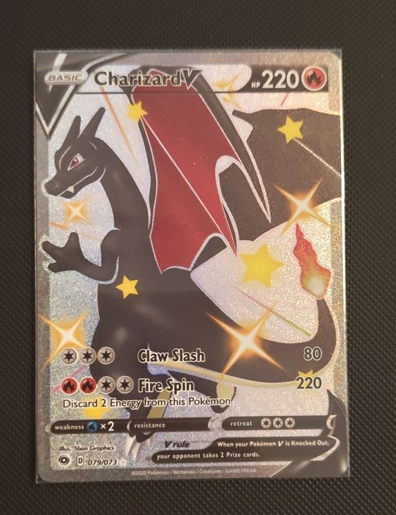 Charizard V Shiny Secret Rare - 079/073 Champion's Path MINT (Neu ...