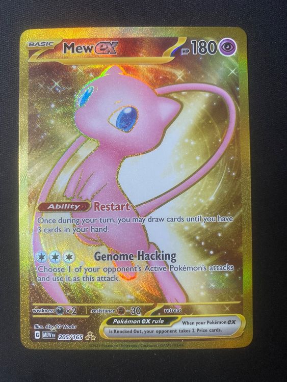 Mew ex Gold 205 - Secret Rare - MEW 151 - EN | Kaufen auf Ricardo