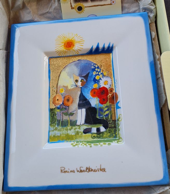 Rosina Wachtmeister Goebel Wandbild "Katze im Garten" Neu (Neu und originalverpackt) in ...